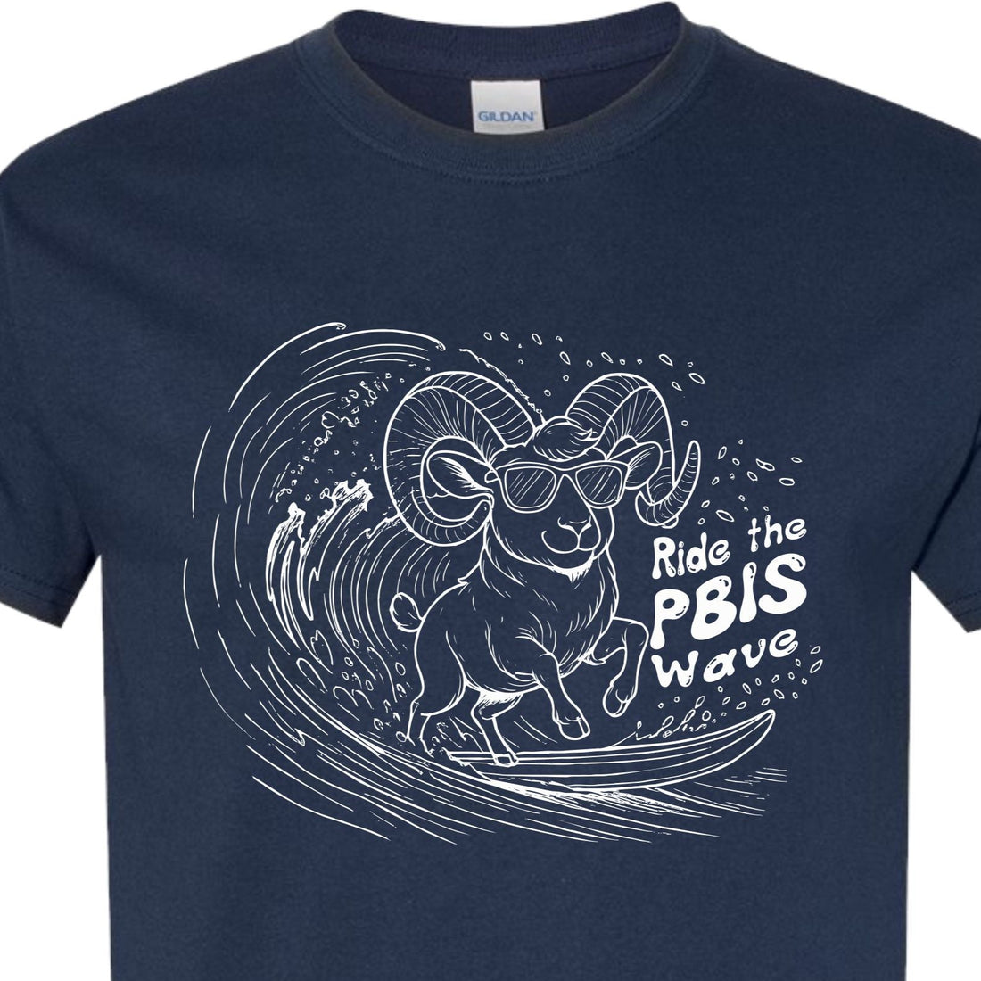 Ringgold PBIS Ride the Wave Teacher T Shirt – SBS T Shop