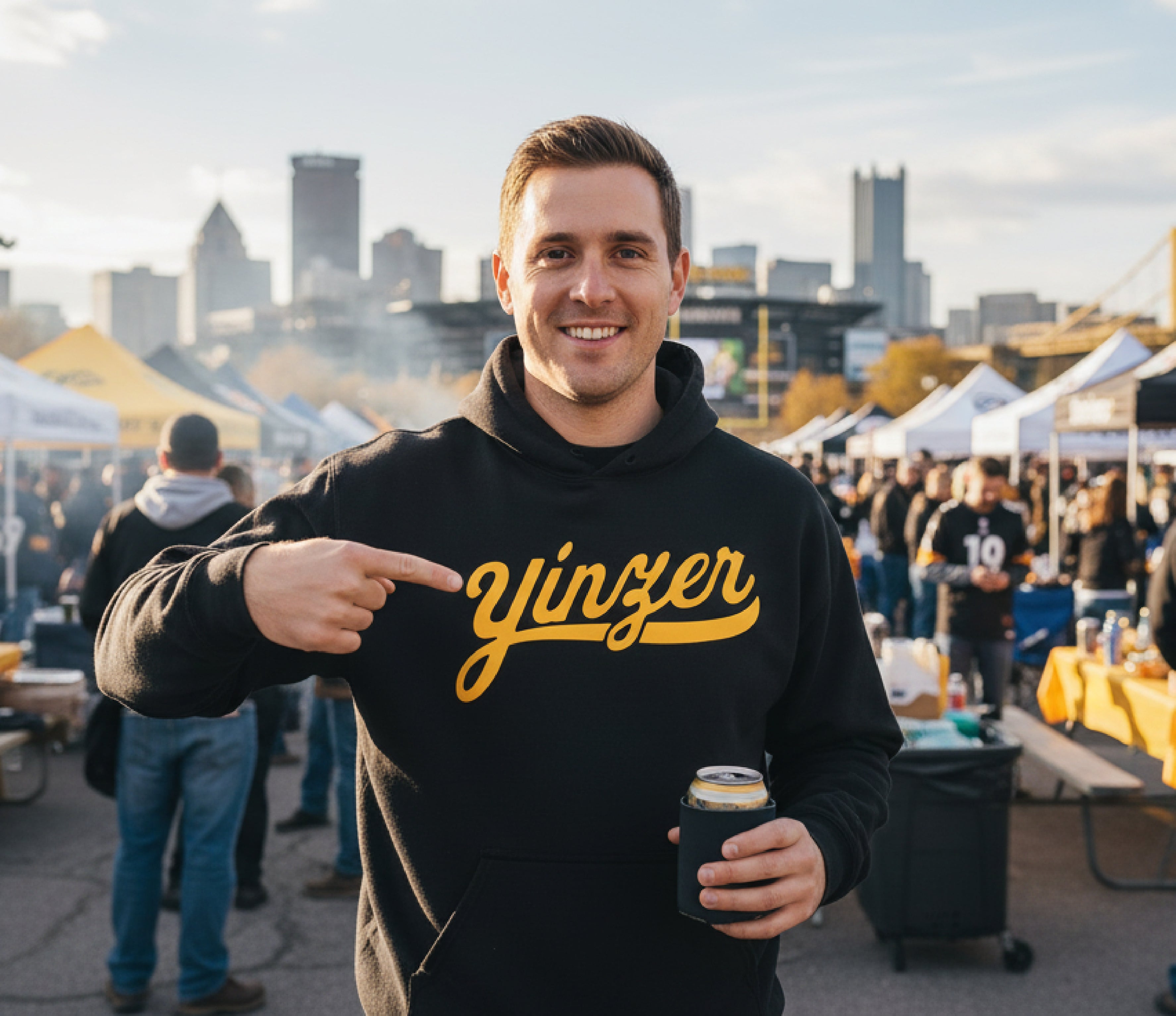 Yinzer Pull Over Hooded, Hoodie Sweatshirt – SBS T Shop